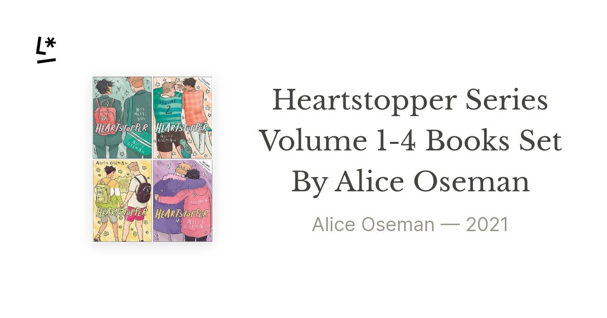 Heartstopper Series Volume 1-4 Books Set By Alice Oseman by Alice ...