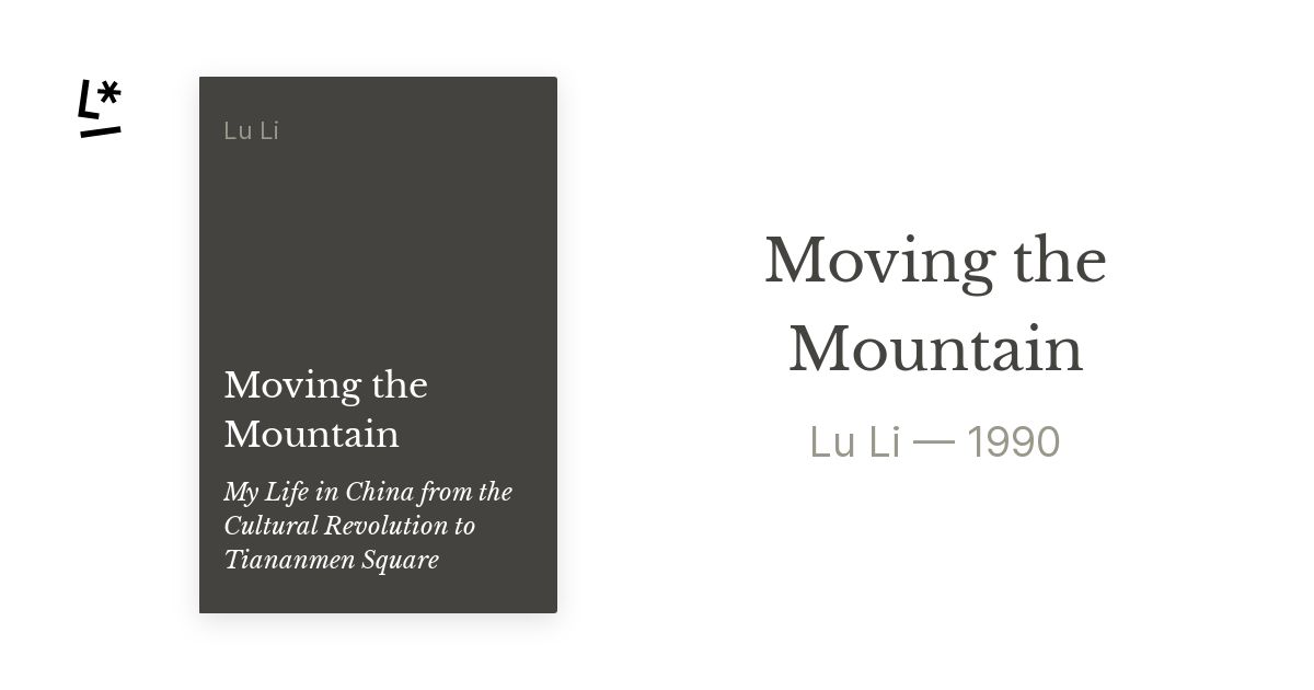 Moving the Mountain by Lu Li | Literal