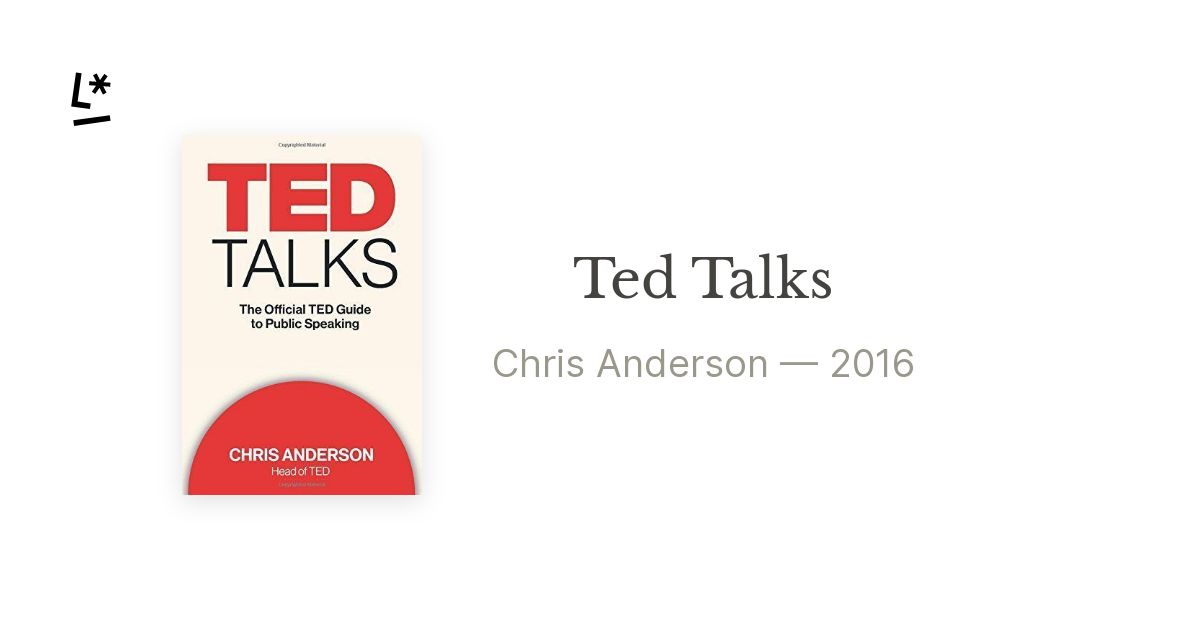 Ted Talks by Chris Anderson | Literal