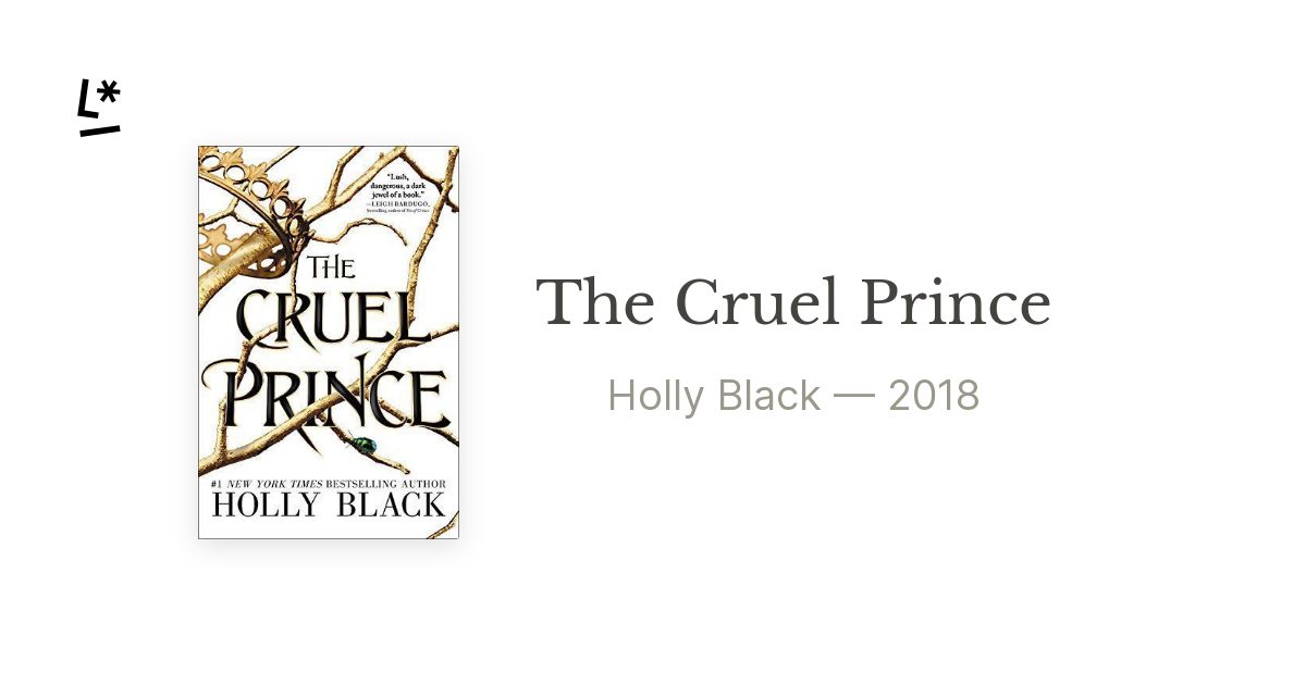 The Cruel Prince by Holly Black | Literal