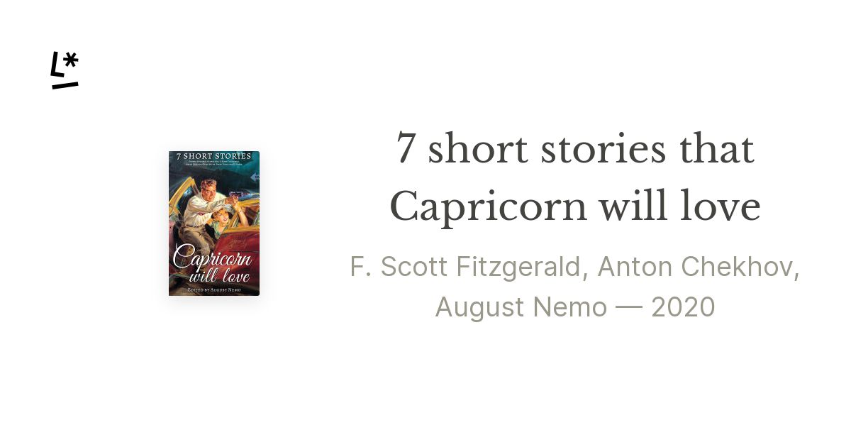 7 short stories that Capricorn will love by F. Scott Fitzgerald, Anton ...